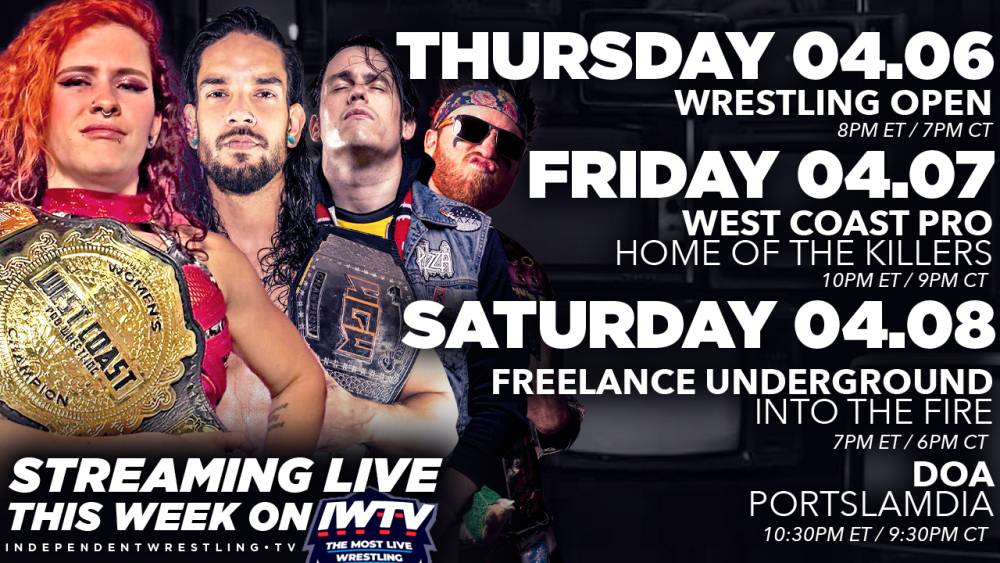 This Week Live On IWTV - West Coast Pro, Wrestling Open & more! - News ...